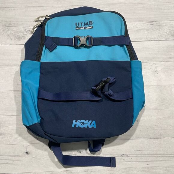 Hoka One One | Bags | Hoka Blue Backpack With Utmb Logo | Poshmark